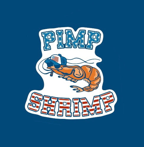 Stars & Stripes Decal – Pimp Shrimp Clothing